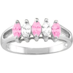 Six Stone Rings, Personalized Rings, Multiple Stone Rings | Jewlr