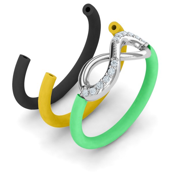 Silicone Changeable Bands - Personalized Rings with Changeable Silicone ...