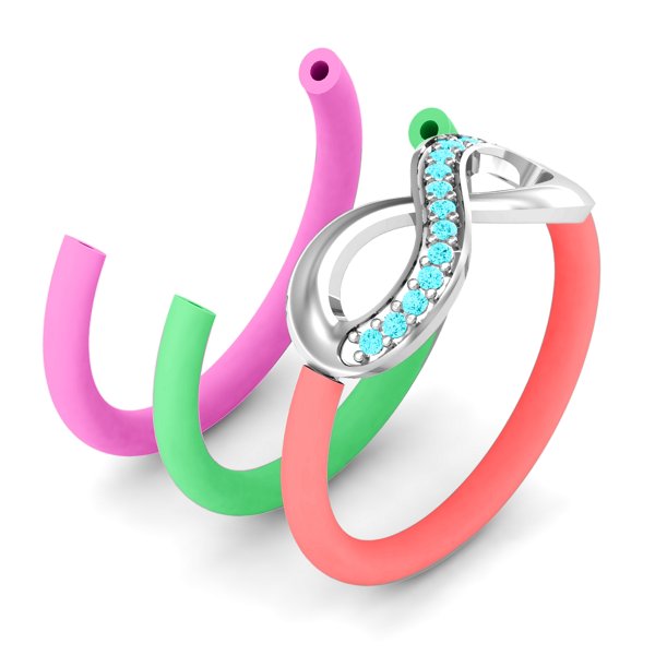 Silicone Changeable Bands - Personalized Rings with Changeable Silicone ...