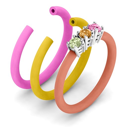 Silicone Changeable Bands - Personalized Rings with Changeable Silicone ...