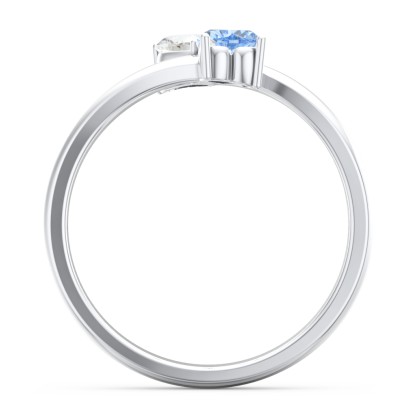 Inverted Twin Heart Ring | Jewlr