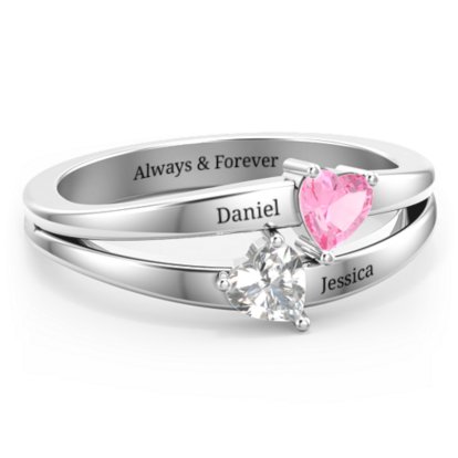 Twin Hearts Ring | Jewlr