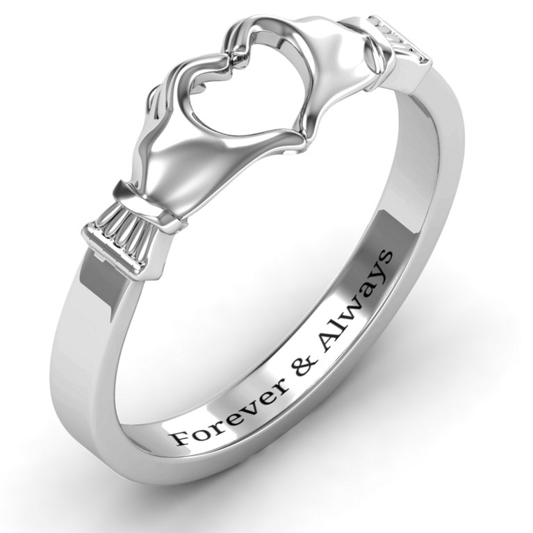 Sculpted Hand Heart Ring | Jewlr