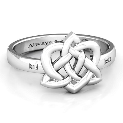 Celtic Rings Personalized with Engravings and Gemstones | Jewlr