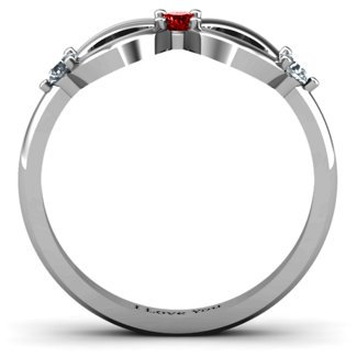 Three Stone Infinity Ring | Jewlr