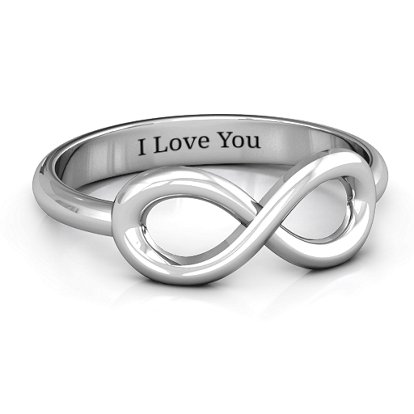 Custom Personalized Engraved Infinity Rings | Jewlr