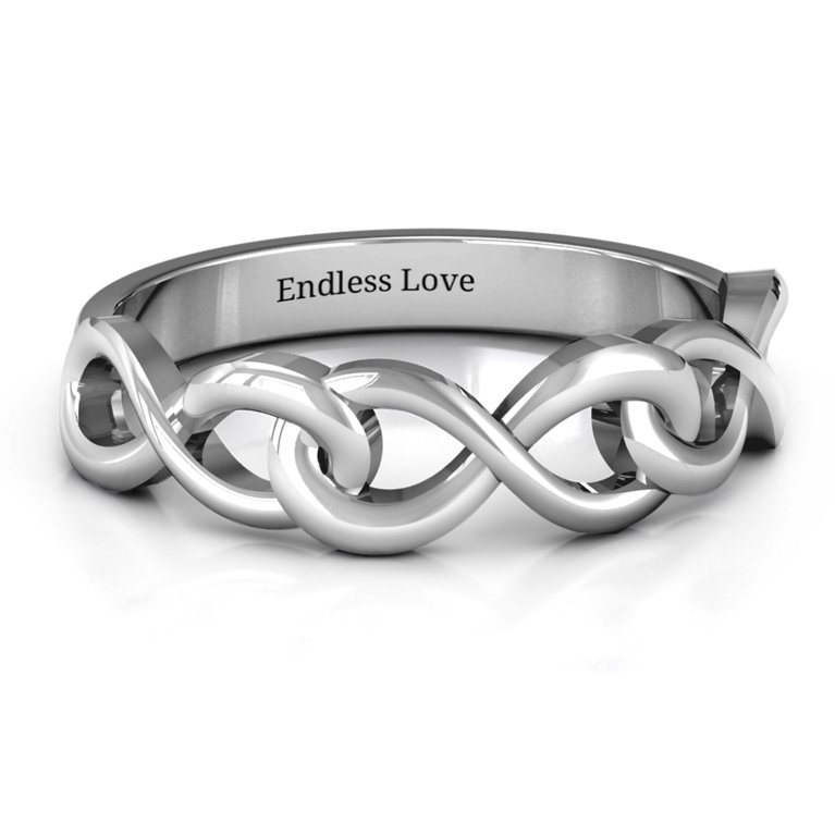 Triple Entwined Infinity Ring | Jewlr