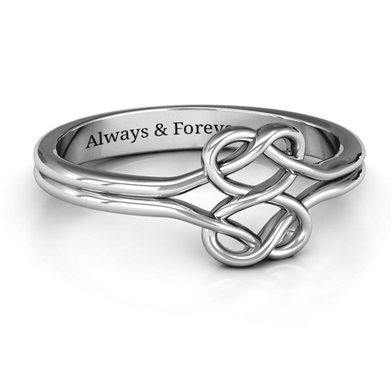 Tangled Hearts Infinity Ring | Jewlr