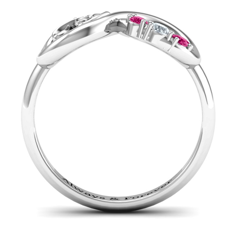 Joy Infinity Ring with 3 Stones | Jewlr