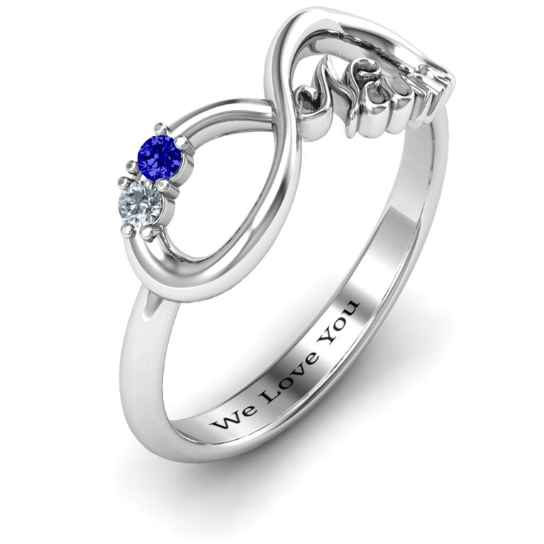 2-10 Stone Nana Infinity Ring | Jewlr