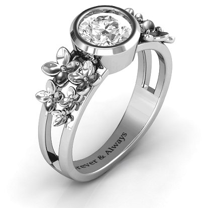 Beautiful Blossoms with Split Shank Ring | Jewlr