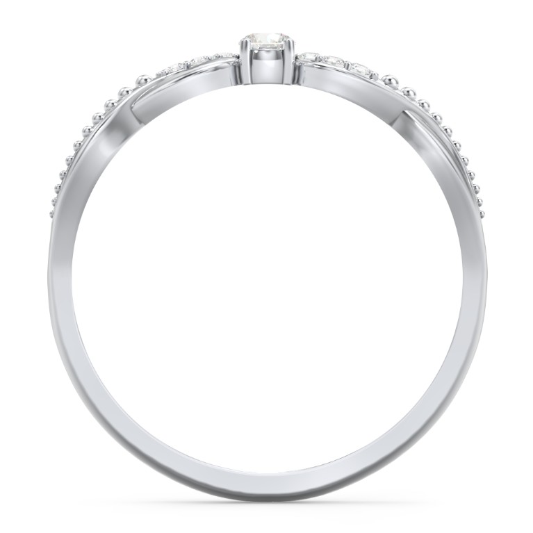 Double Infinity Gemstone Ring with Accents | Jewlr