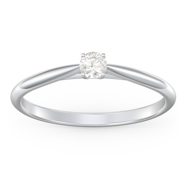 Classic Solitaire Sparkle Ring | Jewlr