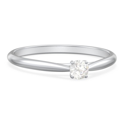 Classic Solitaire Sparkle Ring | Jewlr
