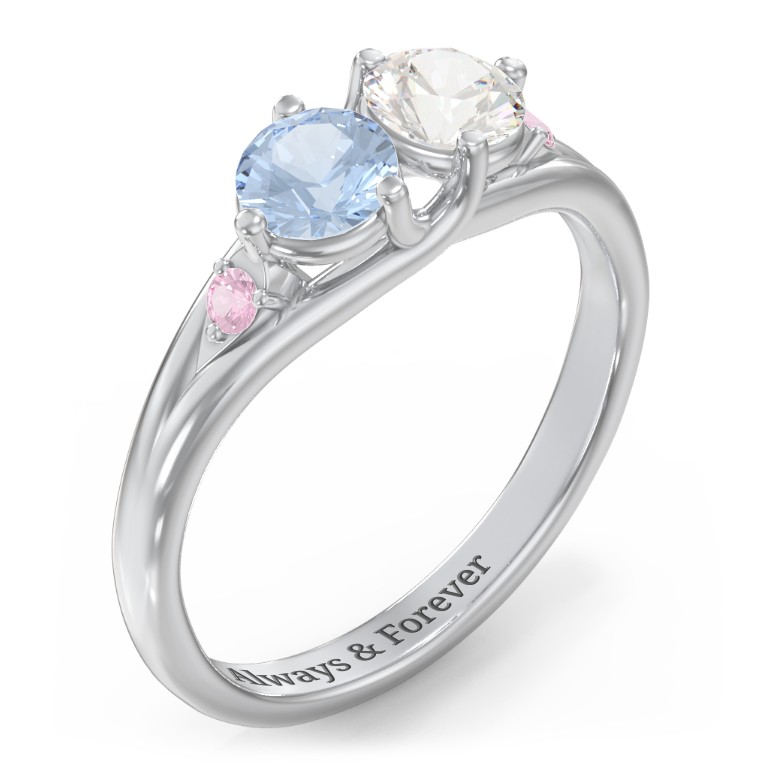 Darling Duo Double Gemstone Ring | Jewlr