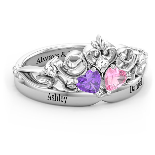 Daughters Rings With Custom Gemstones And Engravings | Jewlr