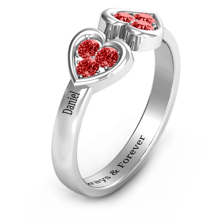 Heart To Heart Wraparound Ring | Jewlr