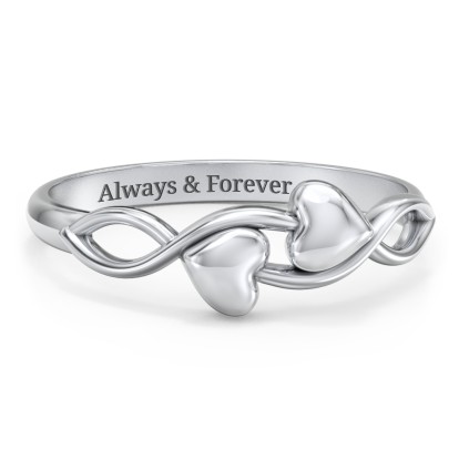 Personalized Heart Rings | Engraved Heart Rings | Jewlr | Jewlr