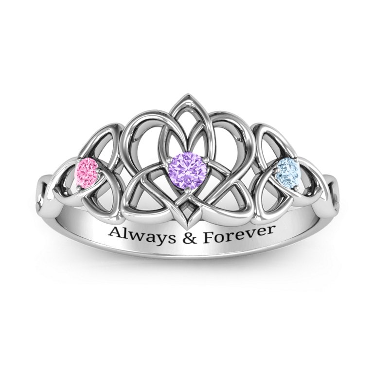 Triple Trinity Celtic Heart Ring | Jewlr