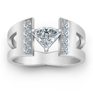 Contemporary Cutout Ring With Accents | Jewlr