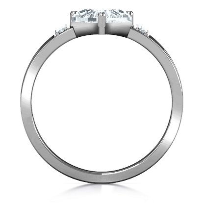 Contemporary Cutout Ring With Accents | Jewlr