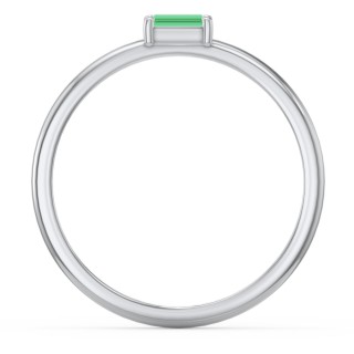 East-West Stackable Baguette Ring | Jewlr