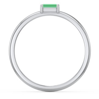 East-West Stackable Baguette Ring | Jewlr