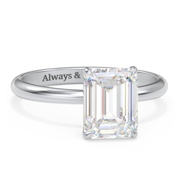 Personalized Solitaire Moissanite Engagement Rings | Jewlr | Jewlr
