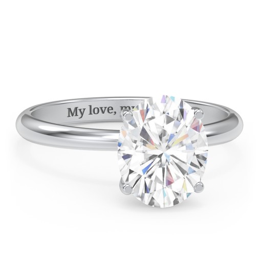 Personalized Solitaire Moissanite Engagement Rings | Jewlr | Jewlr