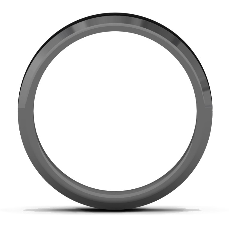 Men's Nightfall Ceramic 8mm Ring with Carbon Fiber Inlay | Jewlr