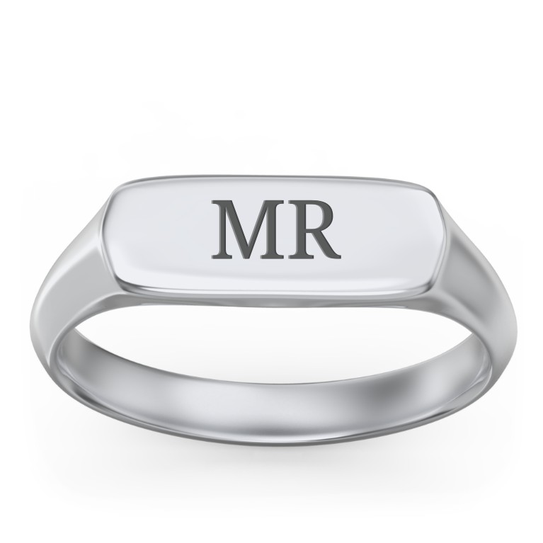Men’s Bar Signet Ring | Jewlr