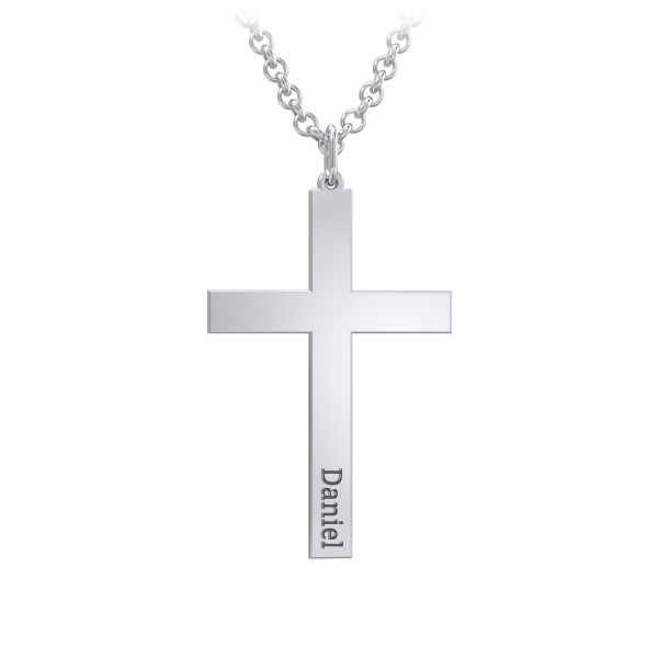 Engraved Cross Necklaces For Men | Jewlr