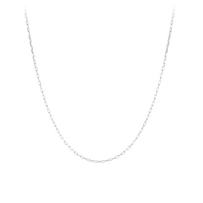 Sterling Silver 24" Long Box Chain Necklace | Jewlr