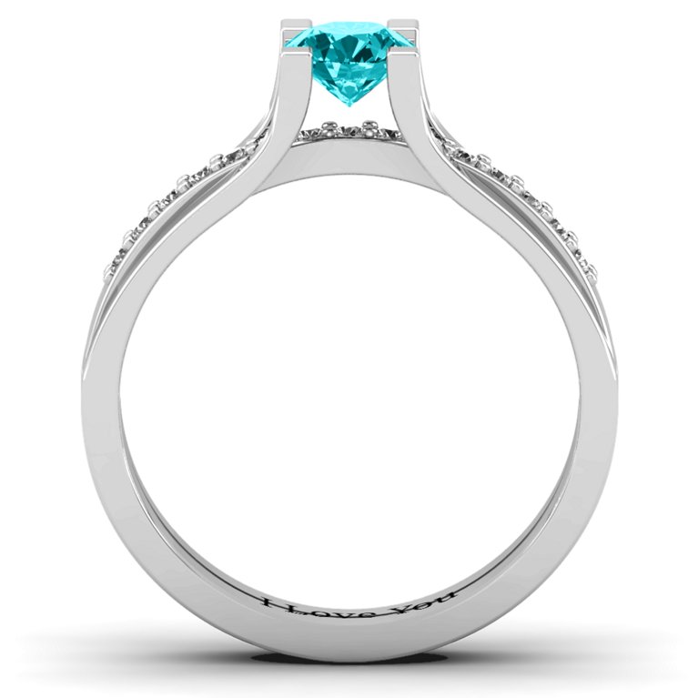 Column Set Solitaire Ring | Jewlr